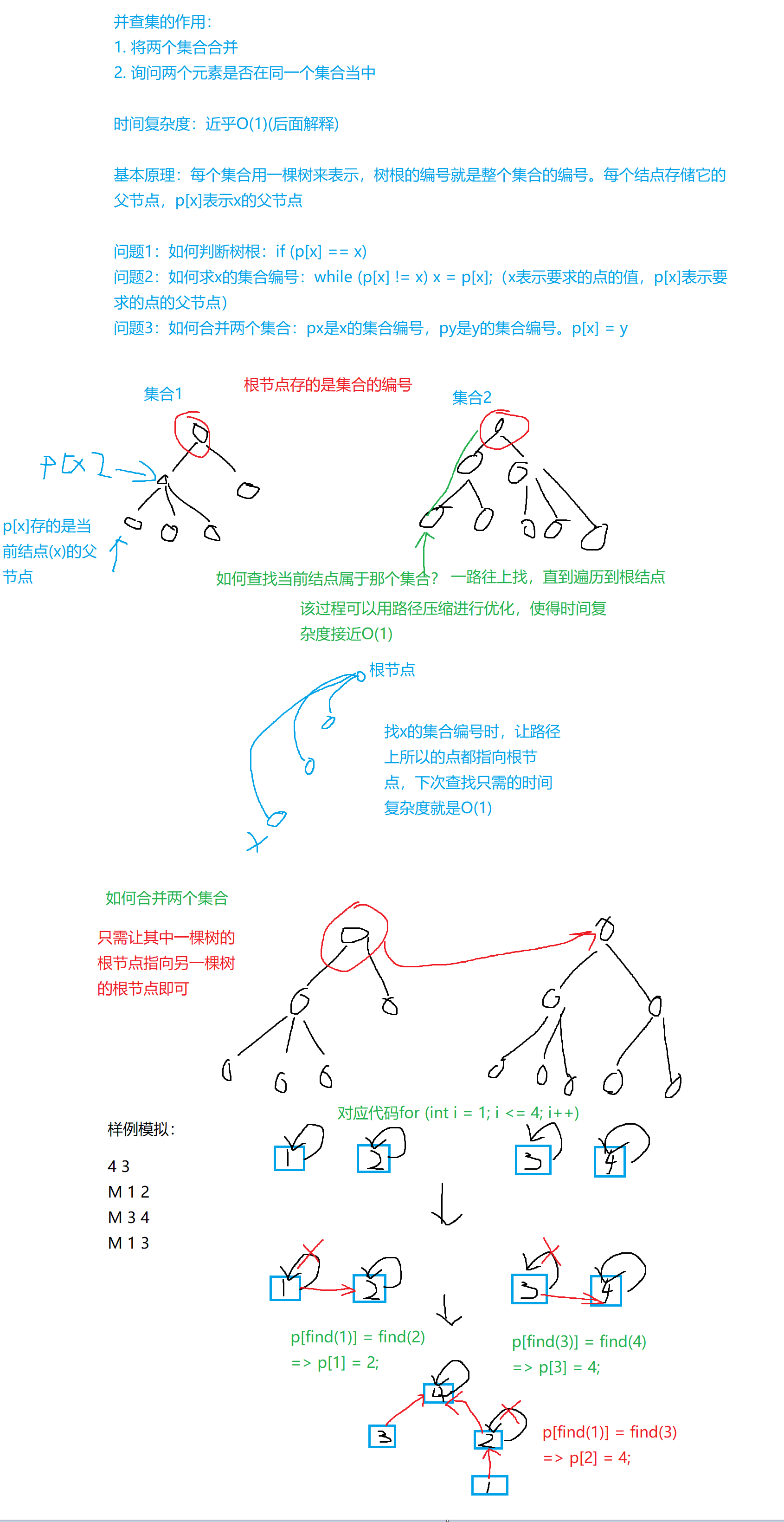 AcWing 836. 合并集合 - AcWing