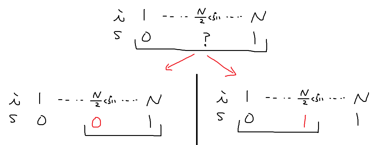 AtCoder ABC299D. Find by Query（茶色） - AcWing